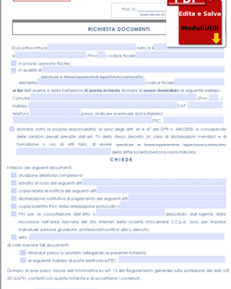 Mod. RD1 Editabile moduli editabili pdf